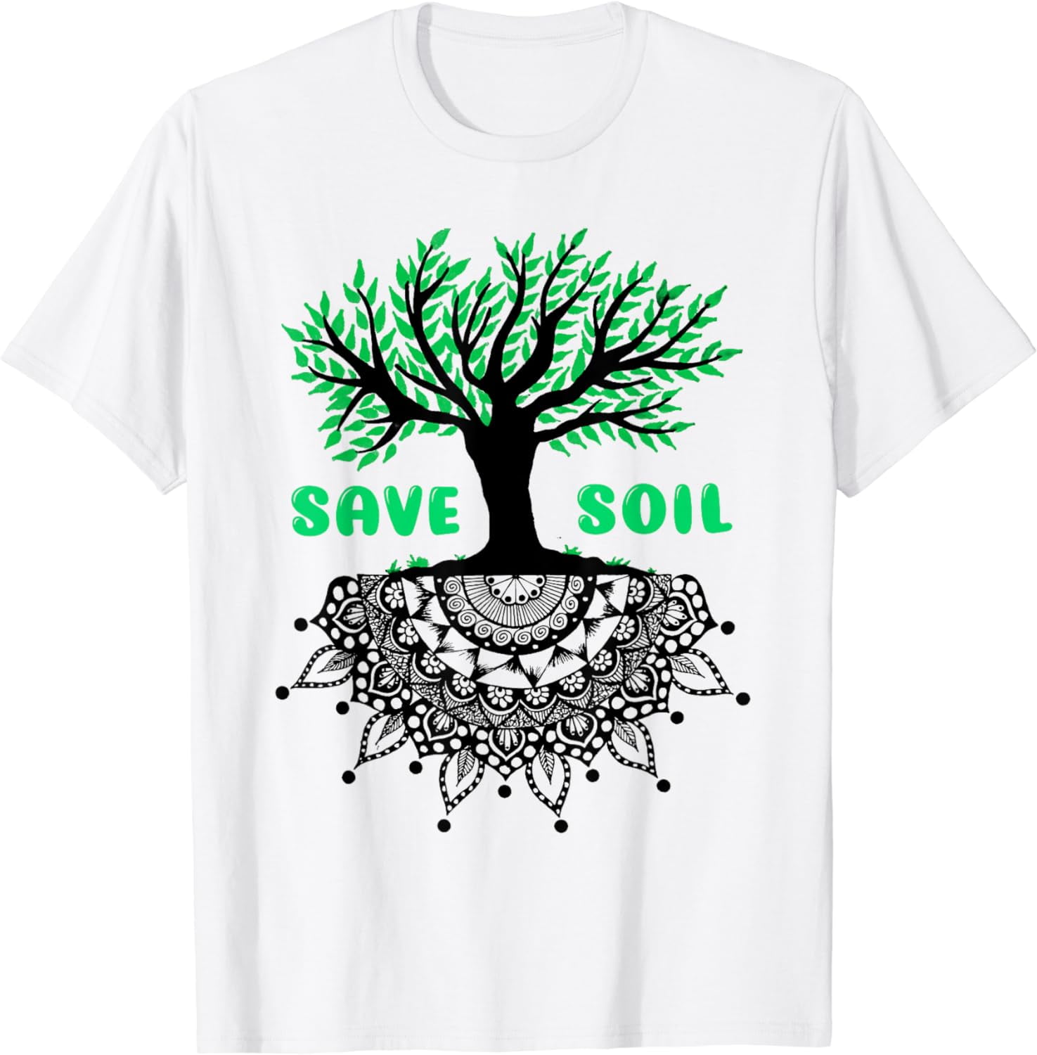 Support The Save Soil Movement With Sadhguru Peace Mandala T-Shirt ...