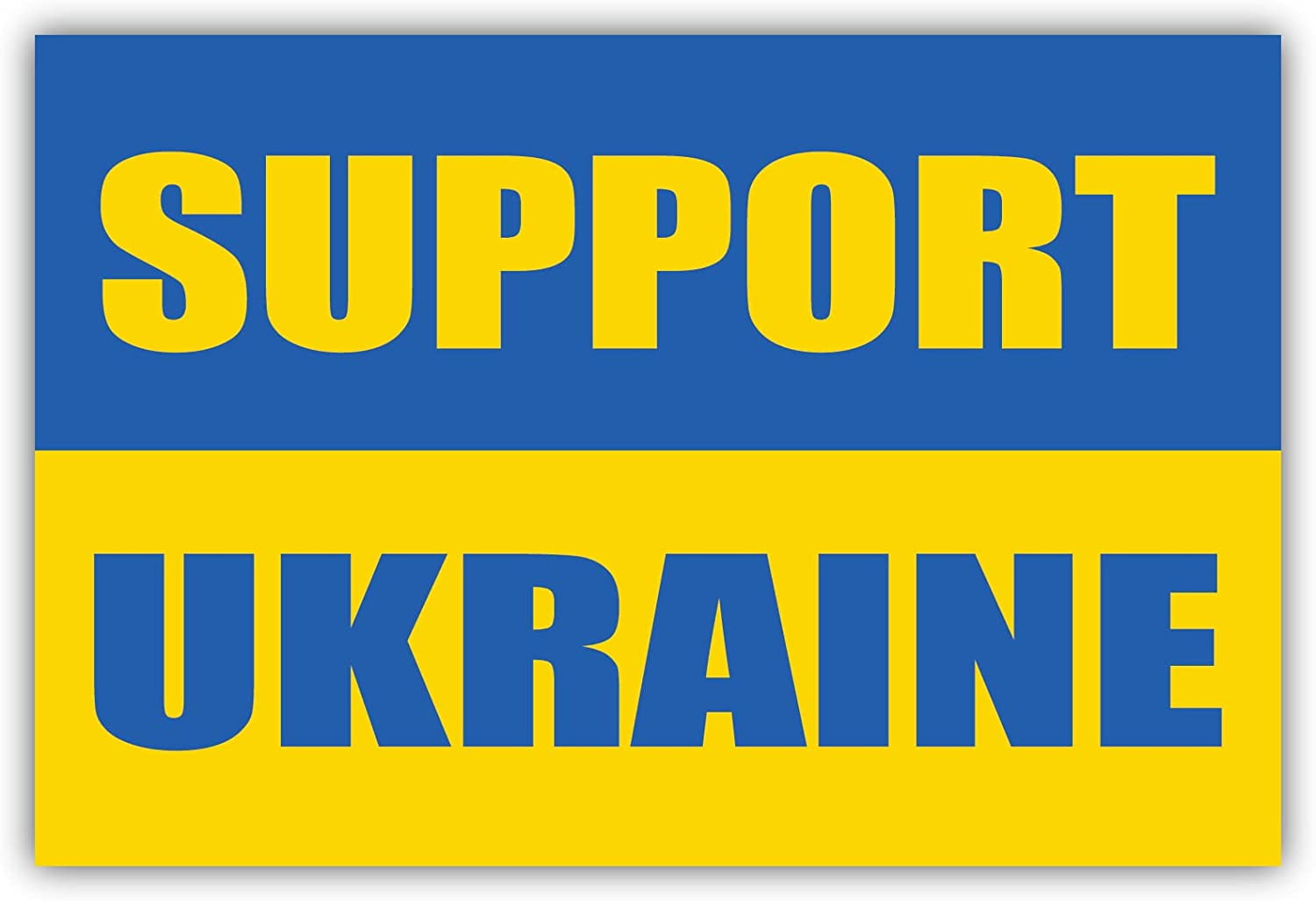 Support Ukraine Ukrainian Flag Car Sticker Bumper Sticker Vinyl Decal ...