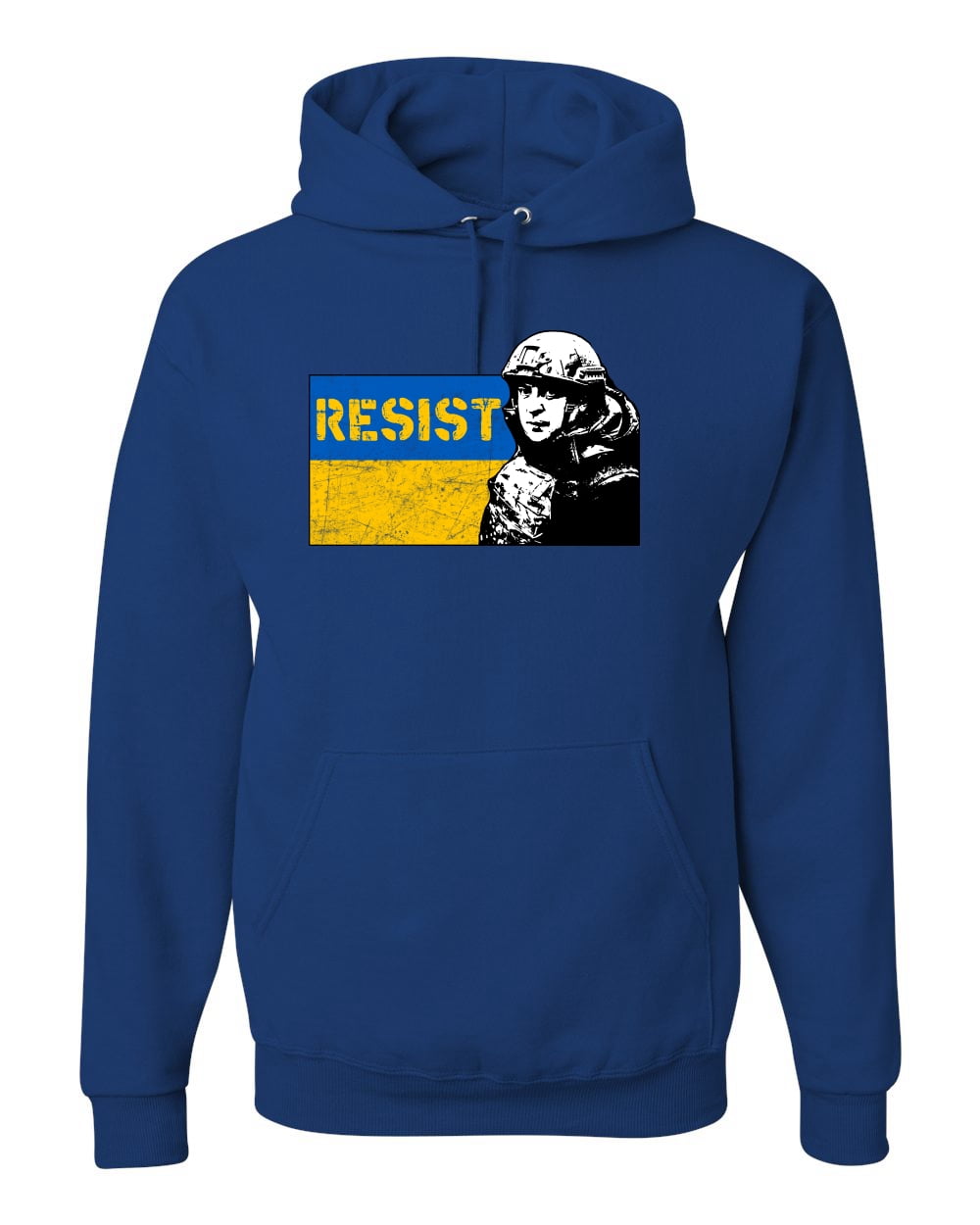 Support Ukrainian Flag Zelensky RESIST Unisex Graphic Hoodie Sweatshirt ...