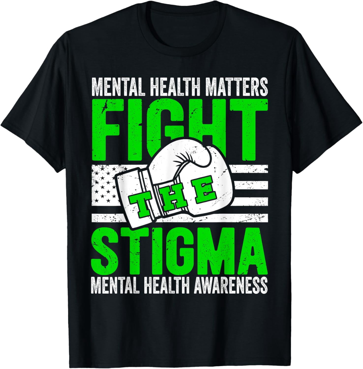 Support Warrior Mental Health Awareness Fight the Stigma T-Shirt Tops ...