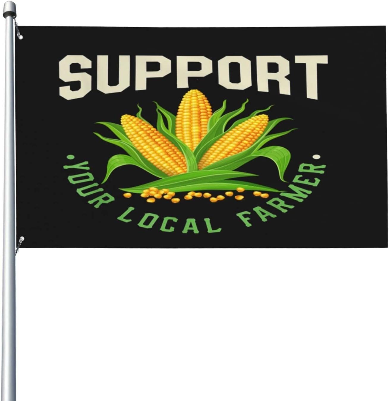 Support Your Local Farmers Flag Tractor Farming Flag Farmer Grain Flag ...