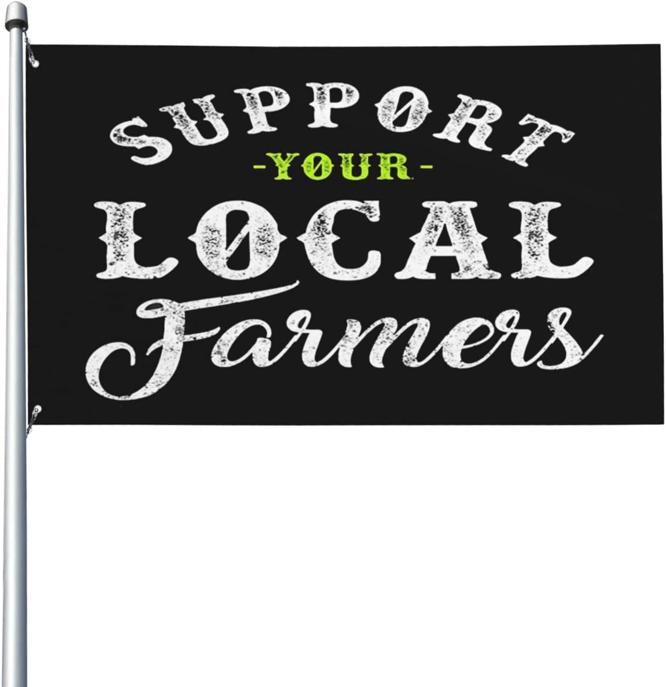 Support Your Local Farmers Flag Tractor Farming Flag Farmer Grain Flag ...