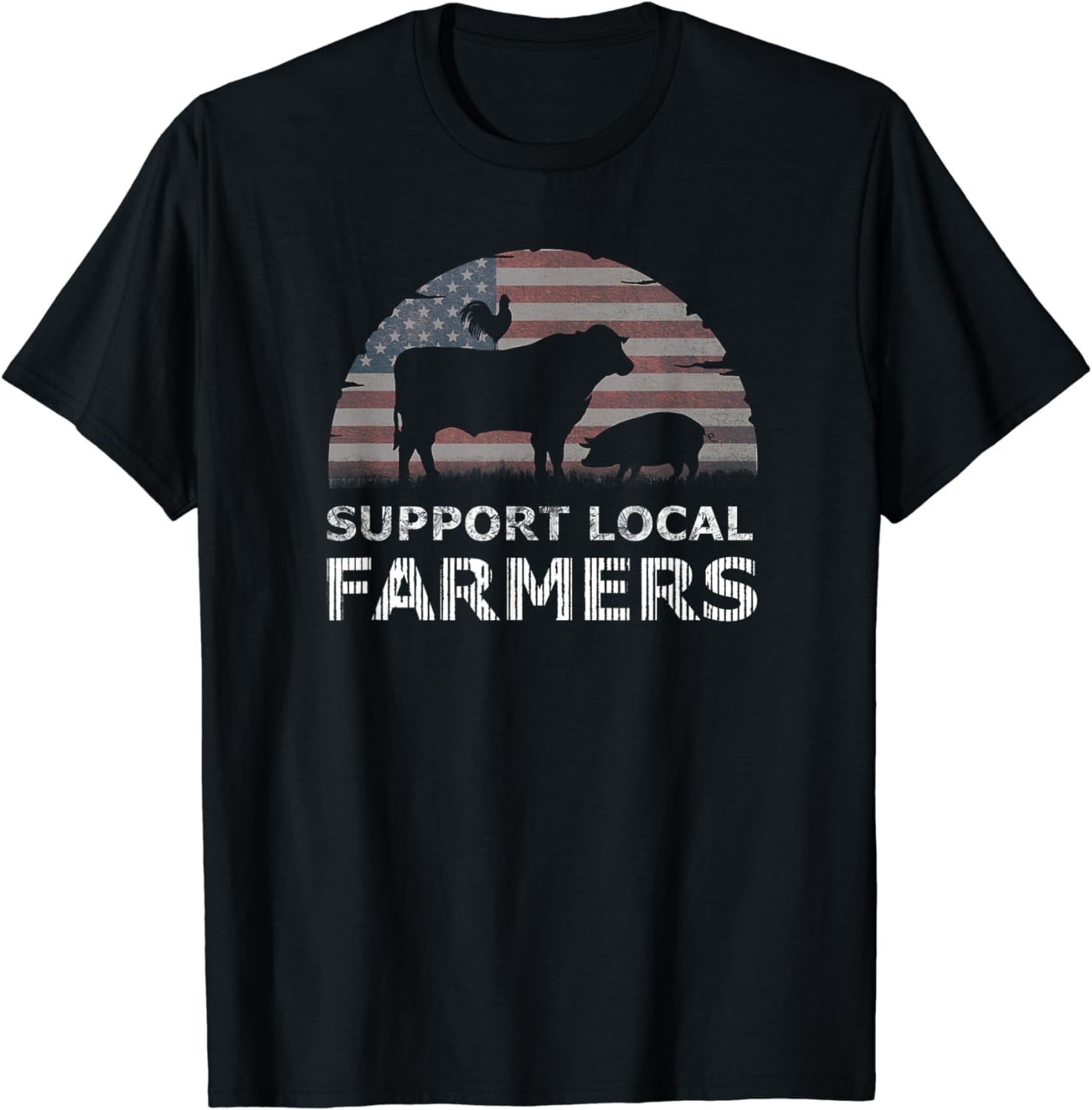 Support Your Local Farmers Pride Farm Country T-Shirt - Walmart.com