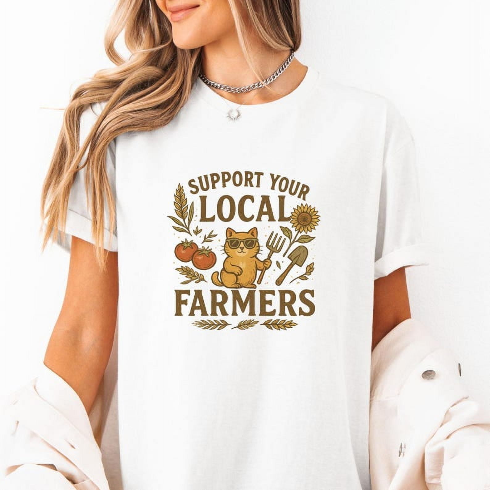 Support Your Local Farmers Shirt Vintage Farm Graphic Tee Rustic ...