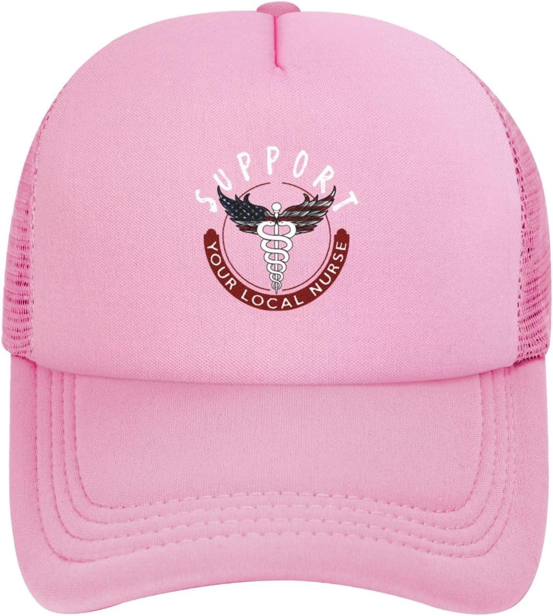 Support Your Local Nurse Trucker Hat High Crown Mesh Back Trucker Hat ...