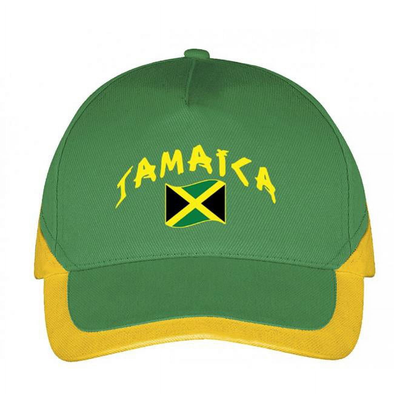 Supportershop SUP424 Jamaica Cap, Green & Yellow - Walmart.com