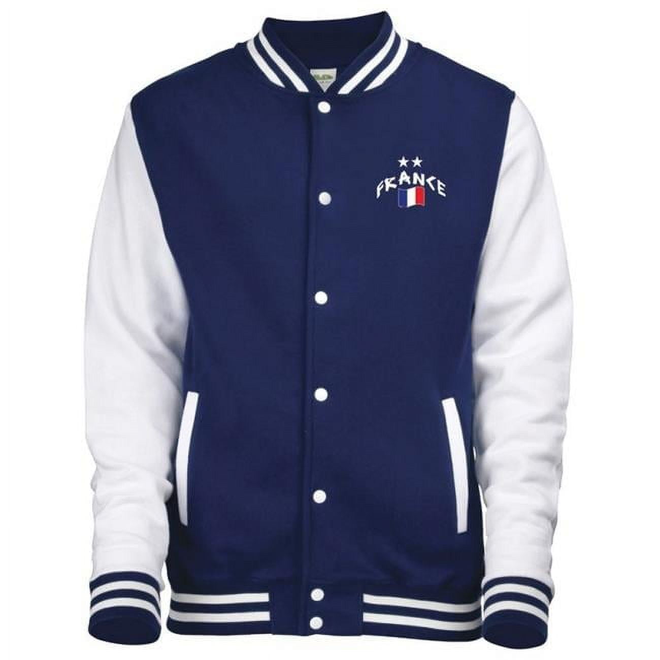 Supportershop SUP596 France 2 Stars Varsity Jacket, Small - Walmart.com