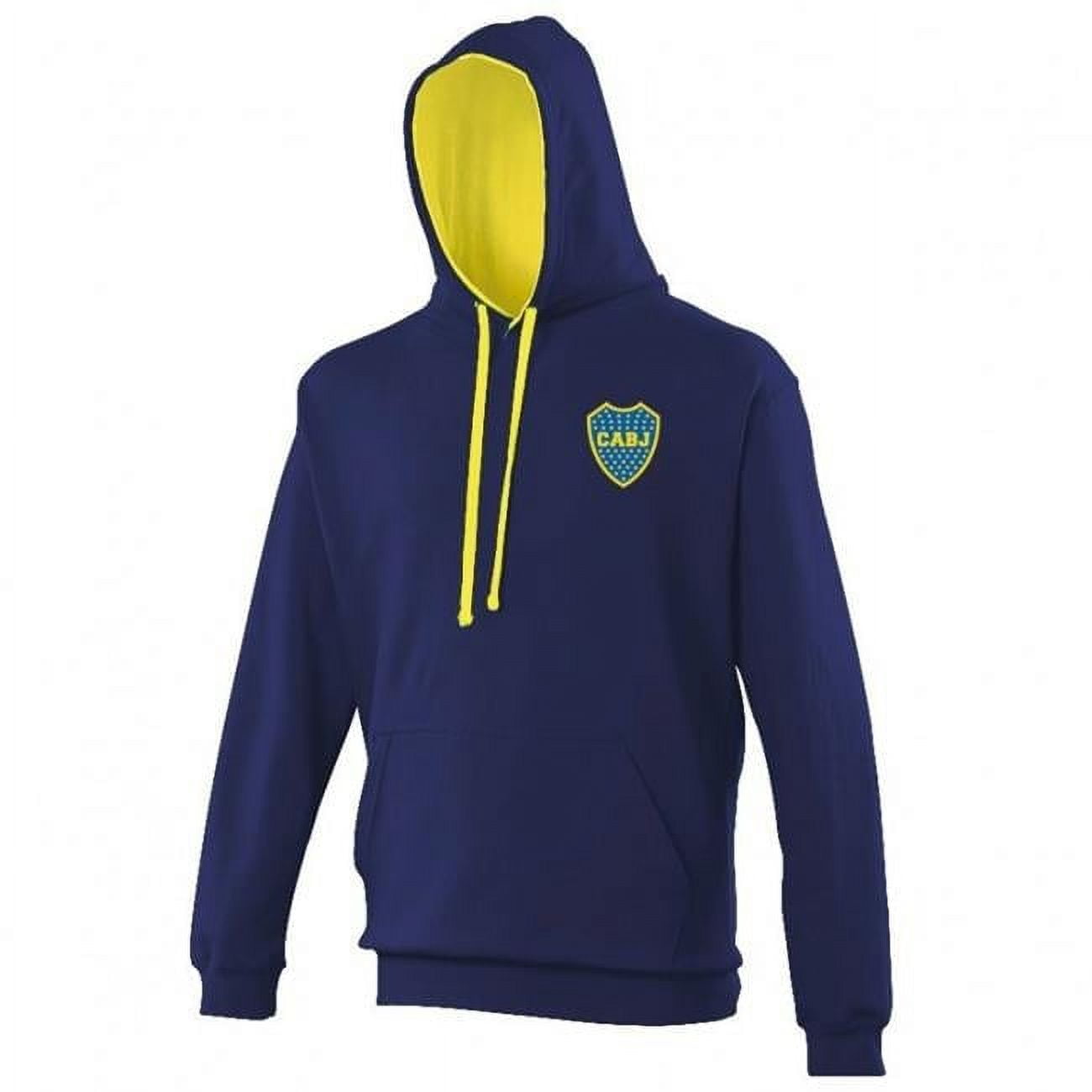 Supportershop SUP790 Boca Juniors Hoodie Sweatshirt, Navy & Yellow ...