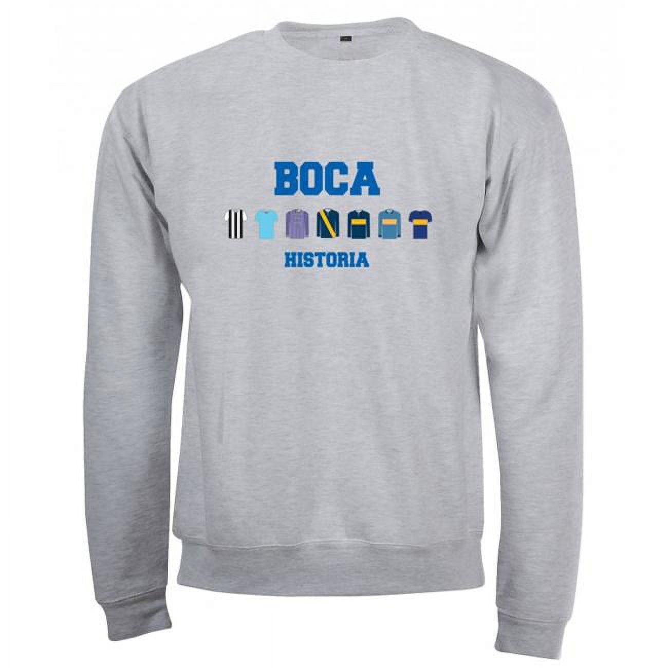 Supportershop SUP825 Boca Juniors Sweater - Historia Logo, Grey - Large ...