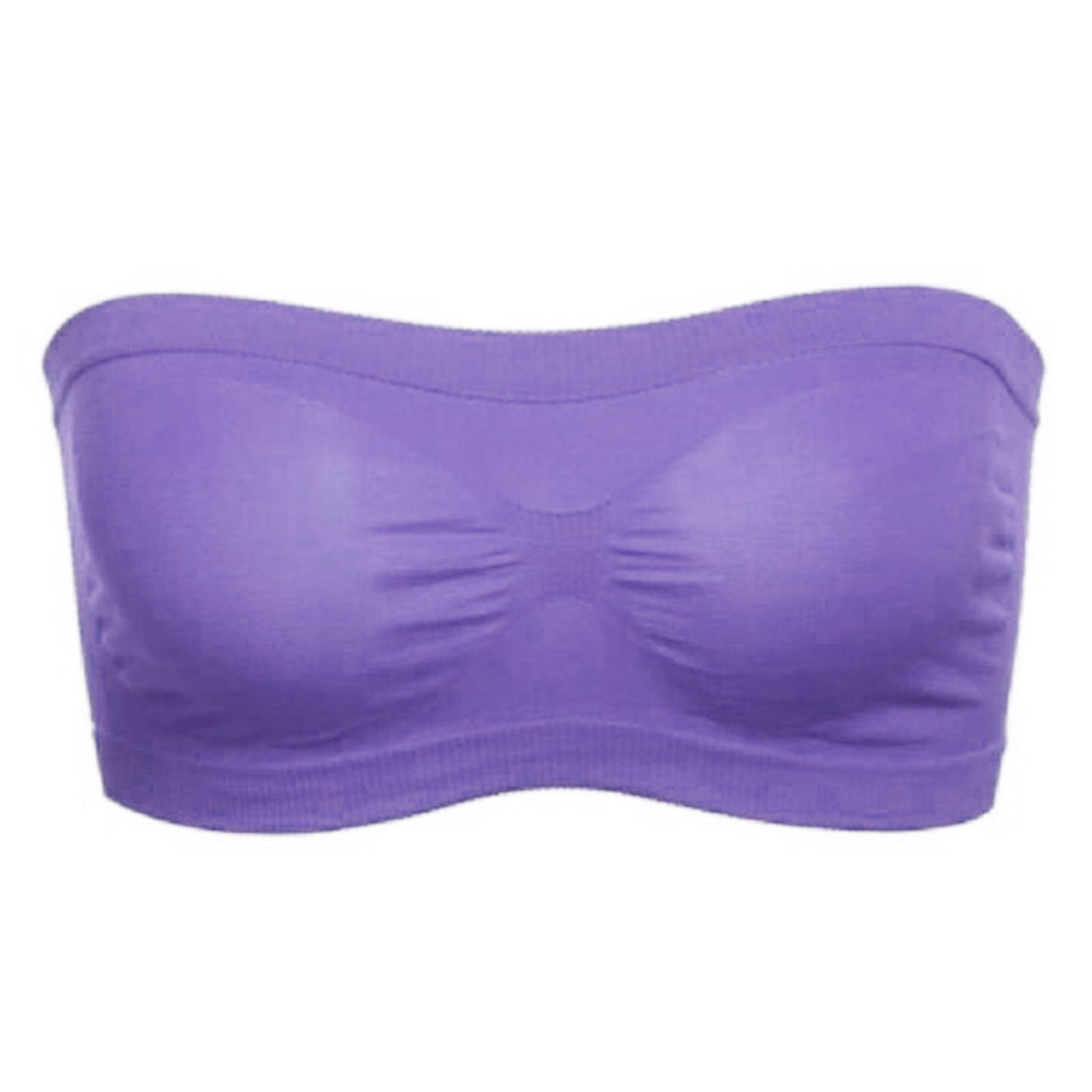 Supportive Bandeau Bra Women's Angel Seamless Underwire Wireless Padded ...