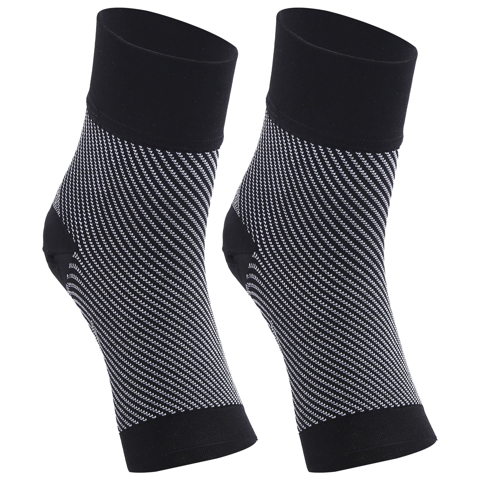 Bienvenido 1 Pair Sports Heel Protective Support Socks Foot Sleeve Half ...