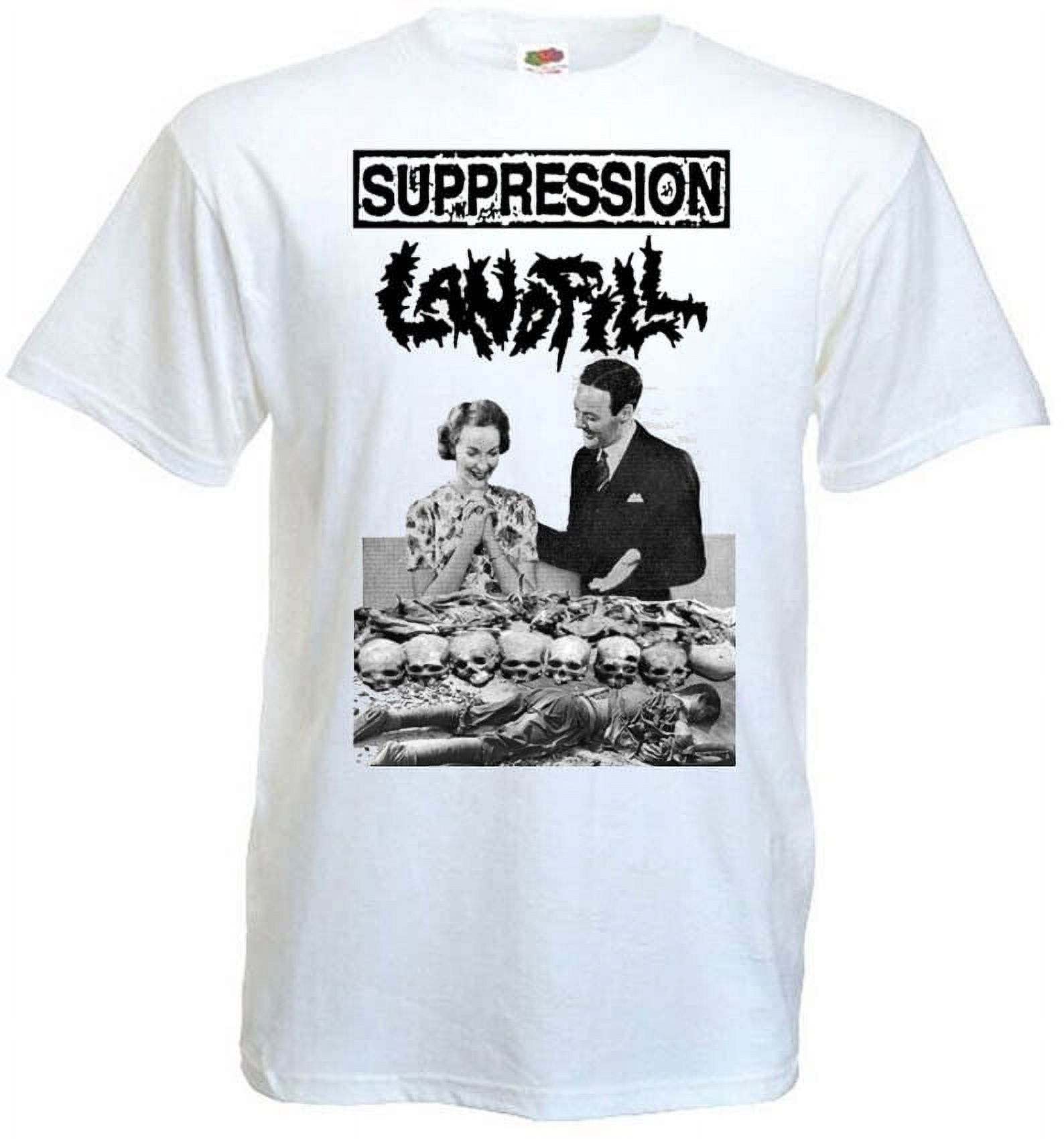 Suppression v6 t-shirt hardcore punk white all sizes S-5XL - Walmart.com