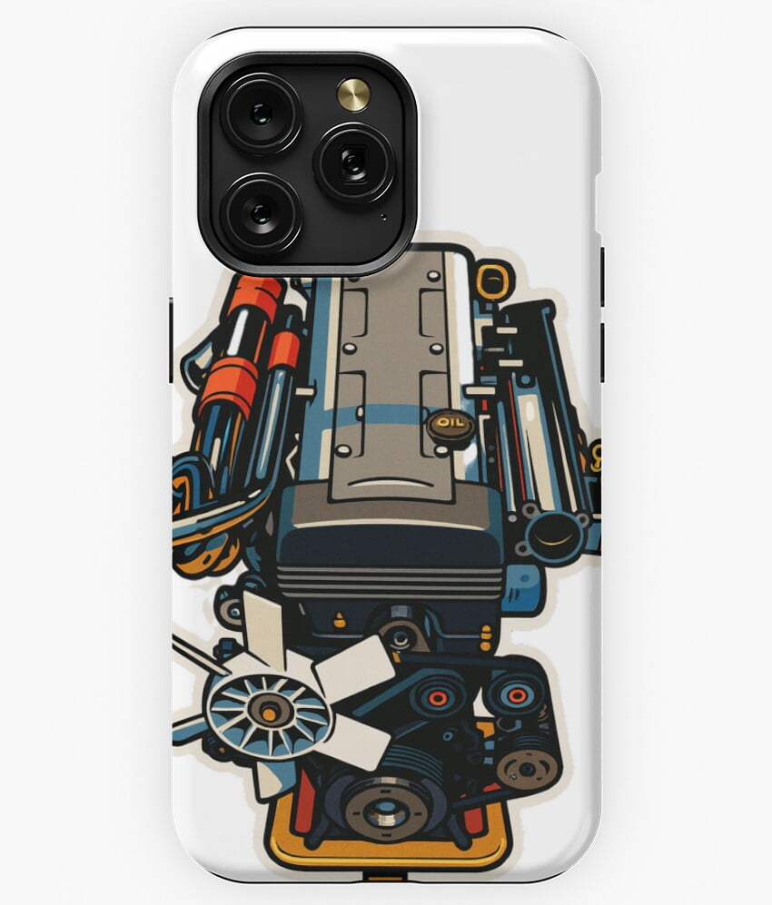 Supra 2JZ Engine on Stand M525 Phone Case for iPhone 17 16 15 14 13 12 ...
