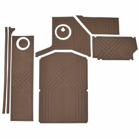 Supra Boat Non-Skid Deck Mats 117225 | SeaDek Chocolate Black (Kit ...