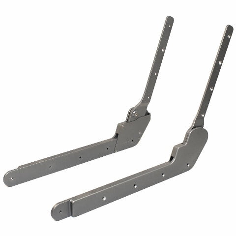 Supra Boat Seat Hinges | Gray Anodized Aluminum (Set of 2) - Walmart.com