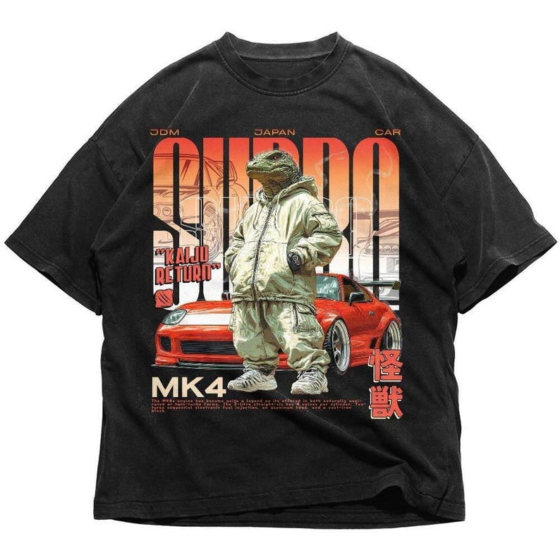 Supra JDM Car Shirt, Tokyo Vintage Kaiju Retro JDM Car Street 90s ...
