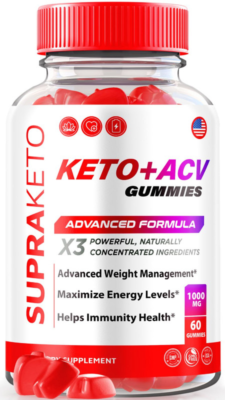 Supra Keto ACV Gummies, Official Keto+ACV Supplement, All Natural Apple ...