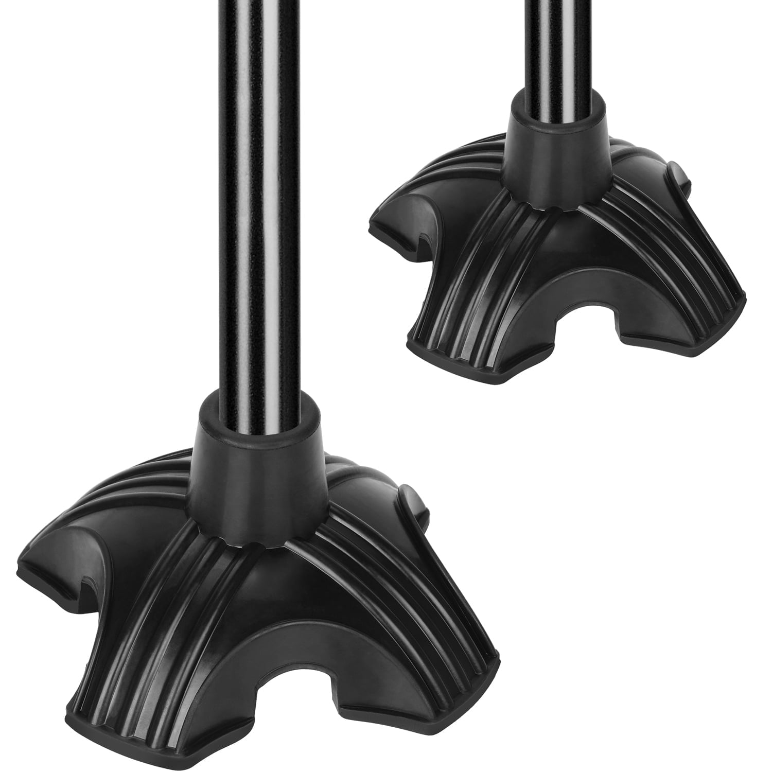 Supregear 2-Pack Non-Slip Rubber Quad Cane Tips with Wide Base for 3/4 ...