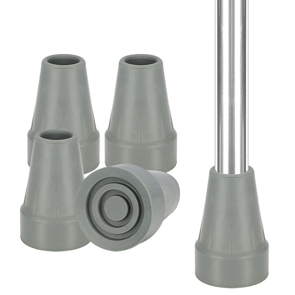 SupreGear Heavy Duty 4pcs Crutch Tips, Metal Reinforced, Non-Slip Grip ...