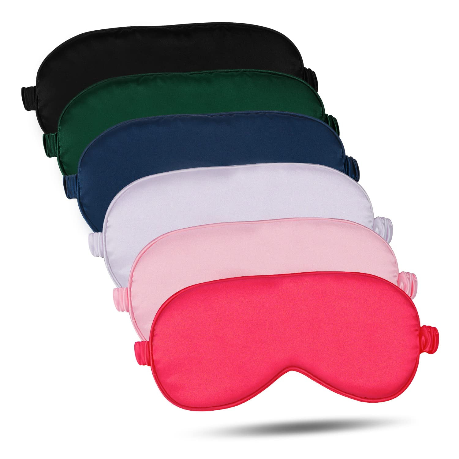 SupreGear 6 Pack Silk Sleep Masks, Comfortable Satin Eye Mask with ...