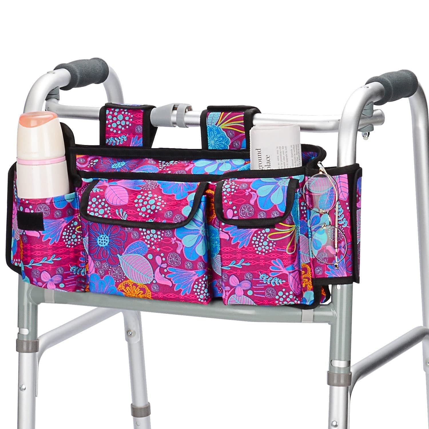 Supregear Rollator Storage, Folding Walker Bag, Organizer Pouch Tote ...
