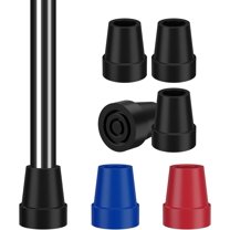 Supregear 4 Pack Non-Slip Quad Rubber Cane Tips, 1/2 inch, Walking ...