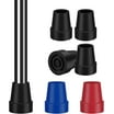 SupreGear Cane Tip, 3/4 inch Self-Standing Heavy Duty Rubber Base, Six ...