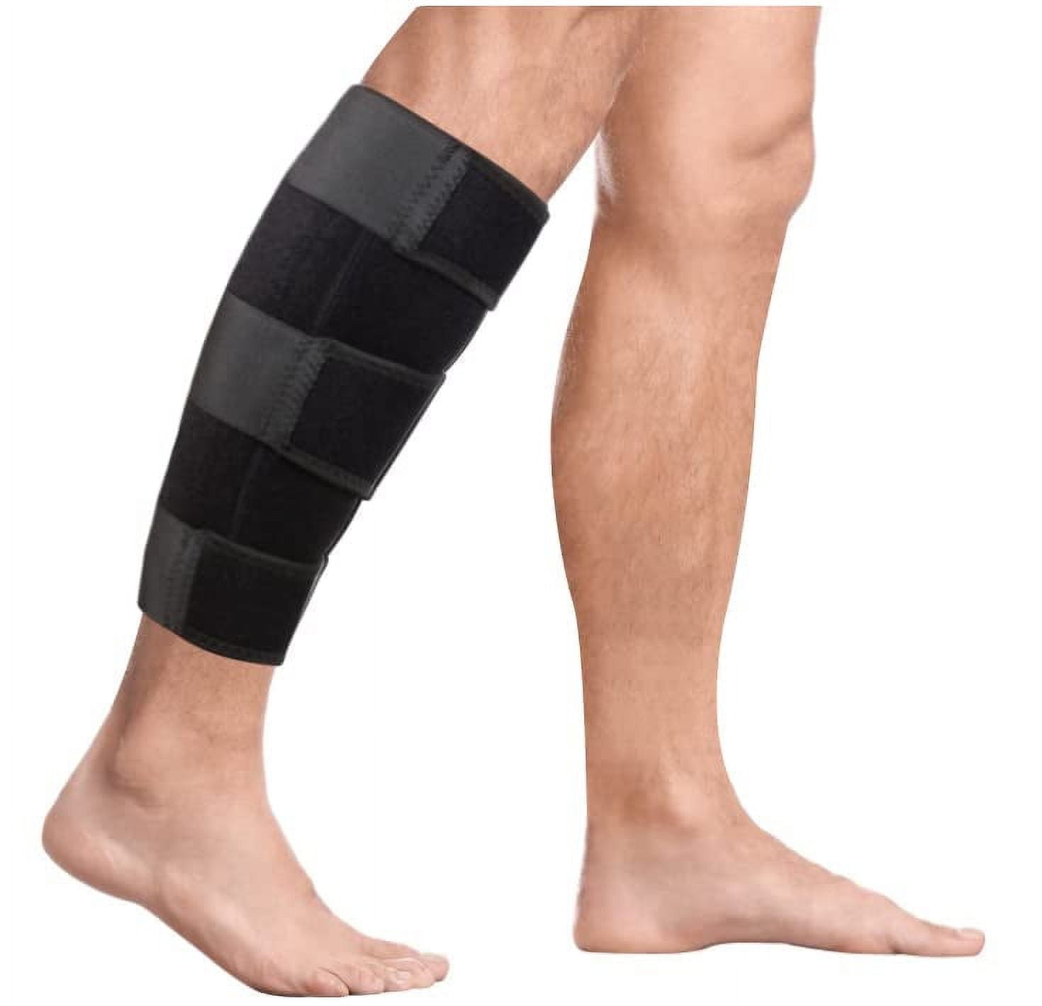 SupreGear Calf Support Sleeve, Compression Fit for Men and Women, Black ...