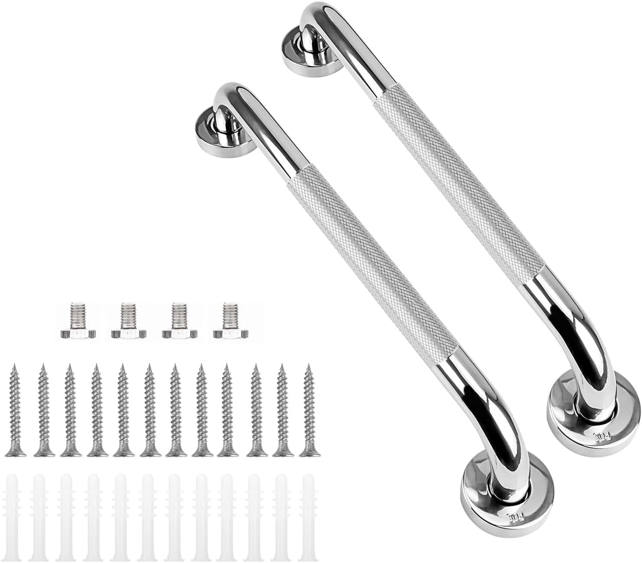 SupreGear Grab Bars for Bathtubs and Showers (2-Pack), Anti Slip ...