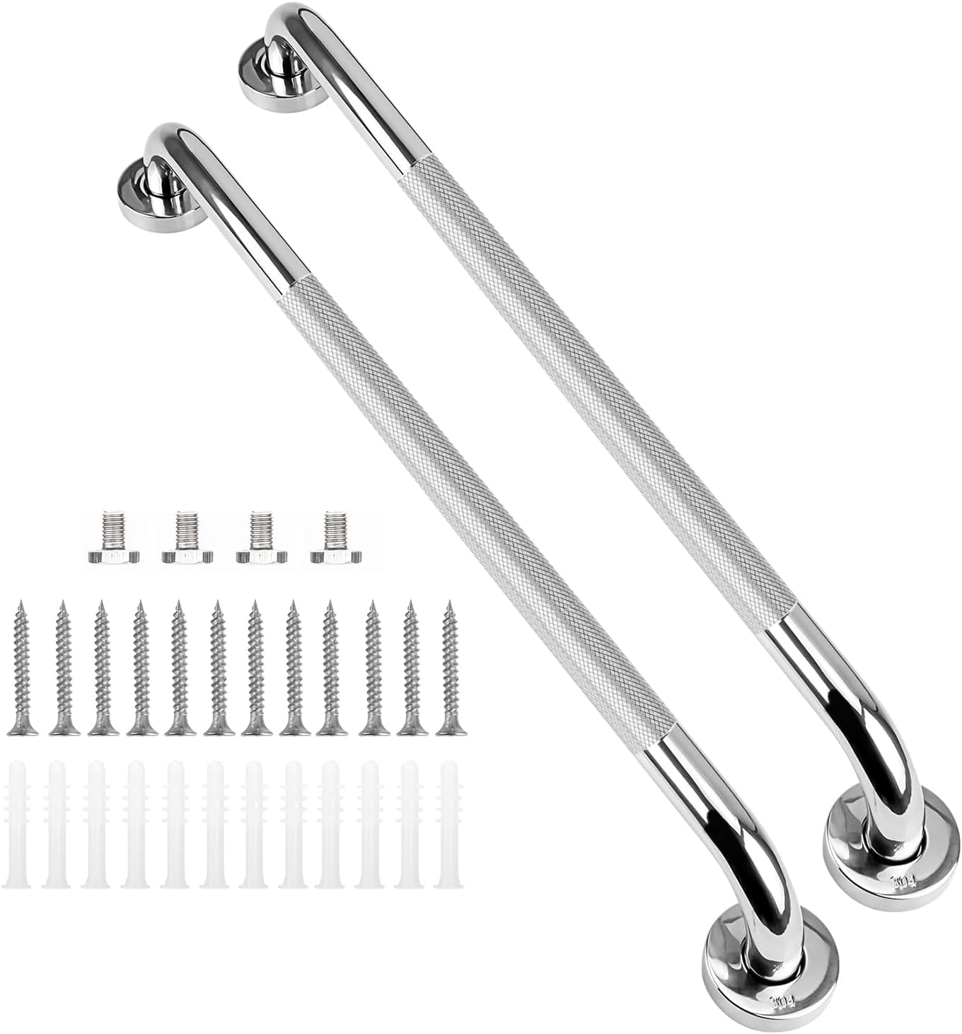 SupreGear Grab Bars for Bathtubs and Showers (2-Pack), Anti Slip ...