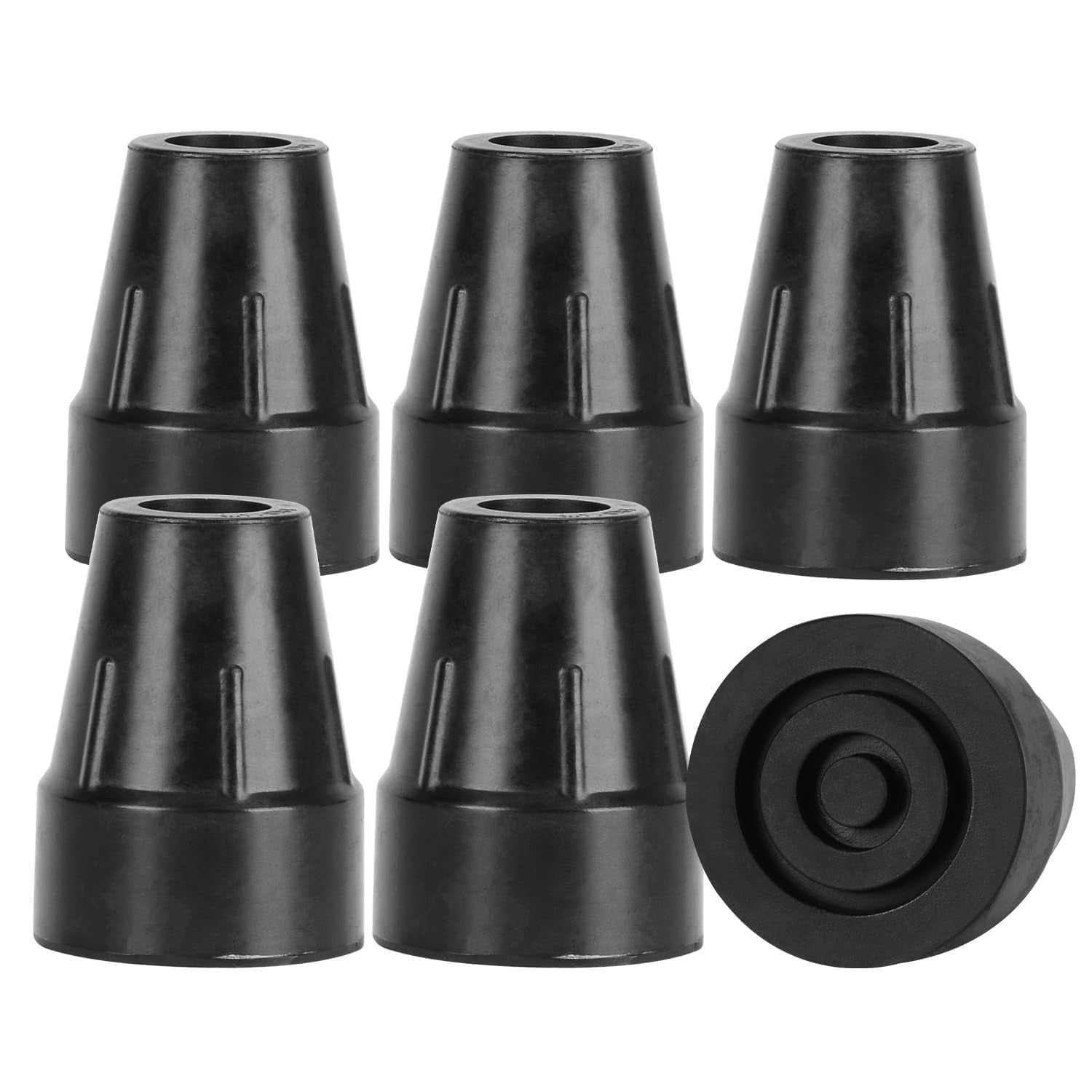 SupreGear Heavy Duty Rubber Cane Tip Set, Wide Base for Enhanced ...