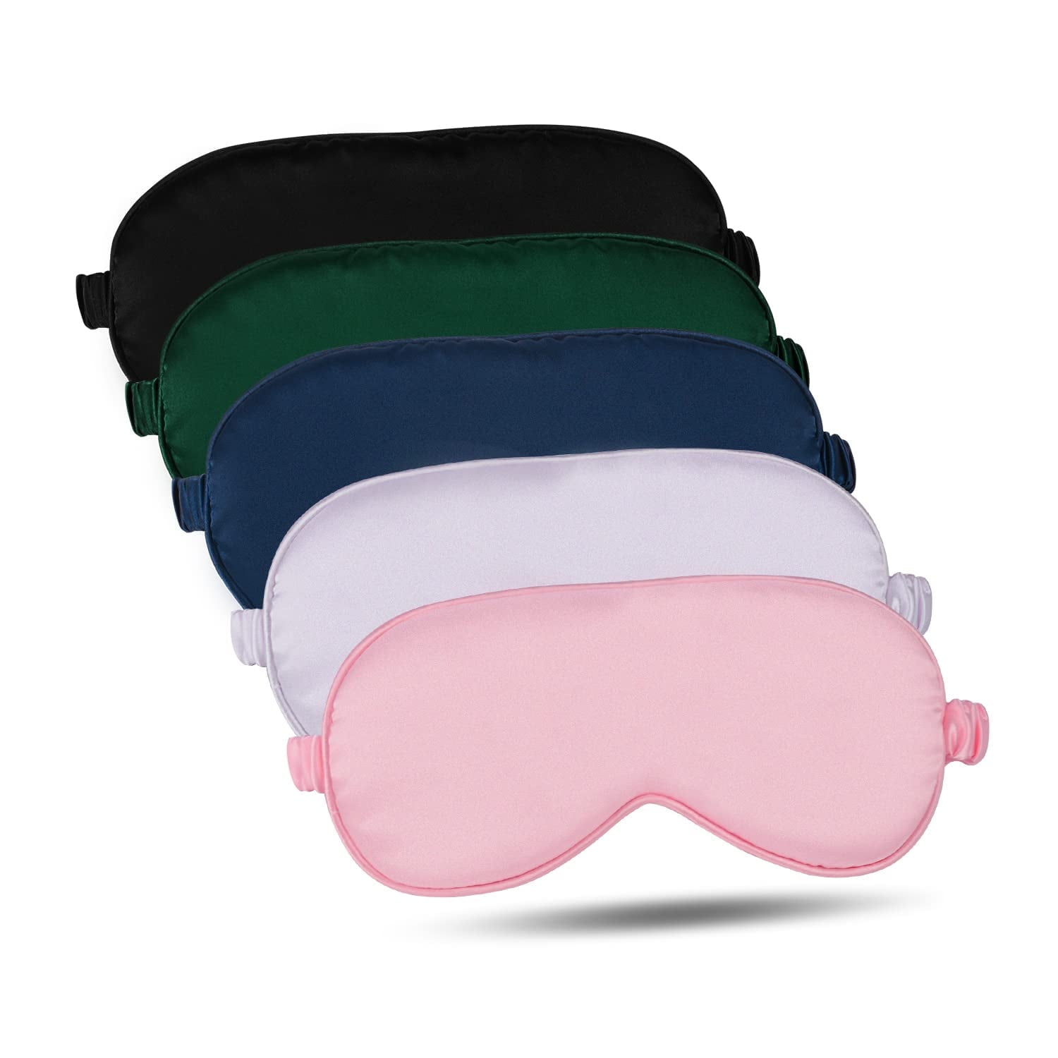SupreGear 5 Pack Silk Sleep Masks, Comfortable Satin Eye Mask with ...
