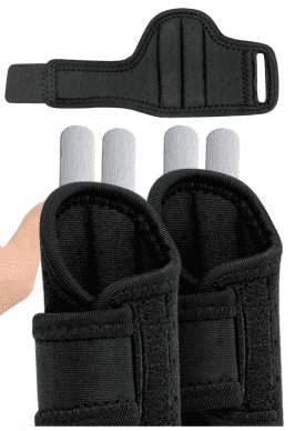 SupreGear Two Finger Splint Brace, Adjustable Buddy Tape Wrap for ...