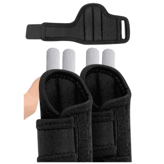 SupreGear Two Finger Splint Brace, Adjustable Buddy Tape Wrap for ...