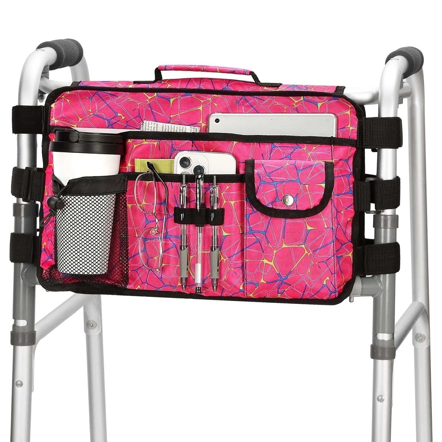 SupreGear Walker Bag, Rollator Wheelchair Storage Pouch with Cup Holder ...