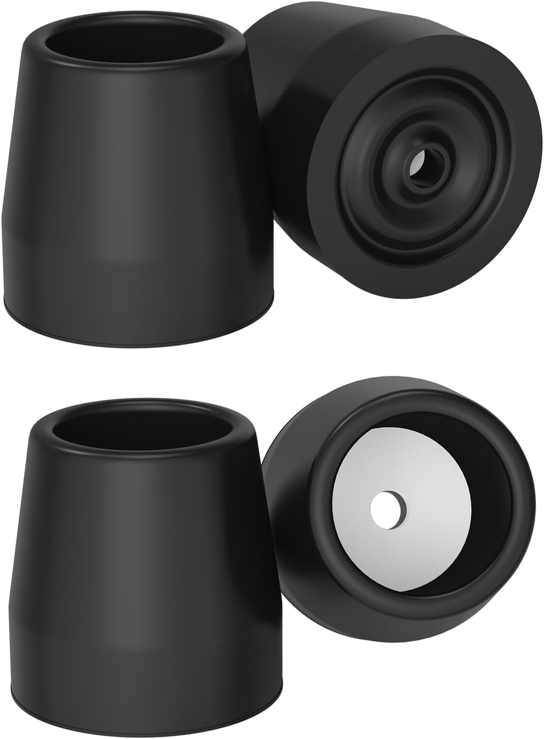 SupreGear Universal Anti-slip Rubber Walker Tips 1-inch, Durable 4-pack ...