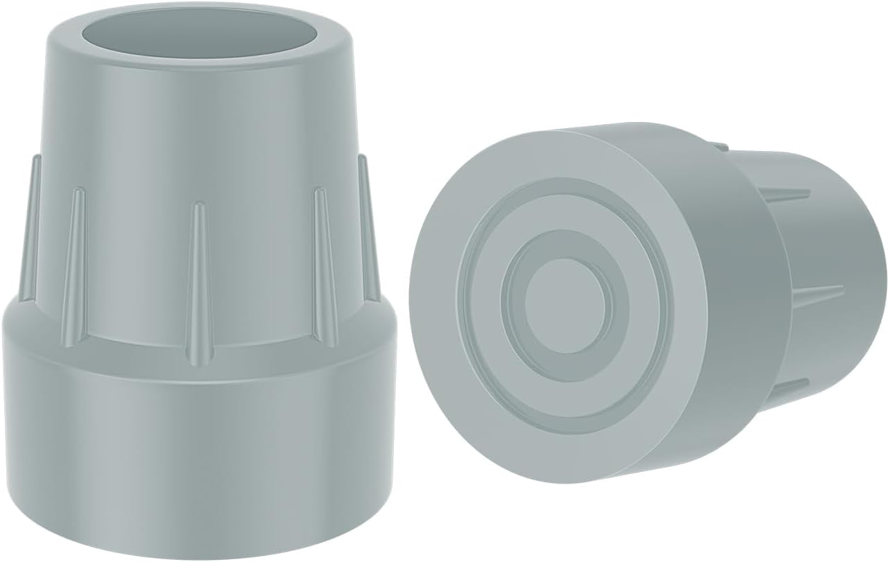 SupreGear Cane Tips, 2-Pack, 1-Inch Heavy-Duty Non-Slip Rubber ...