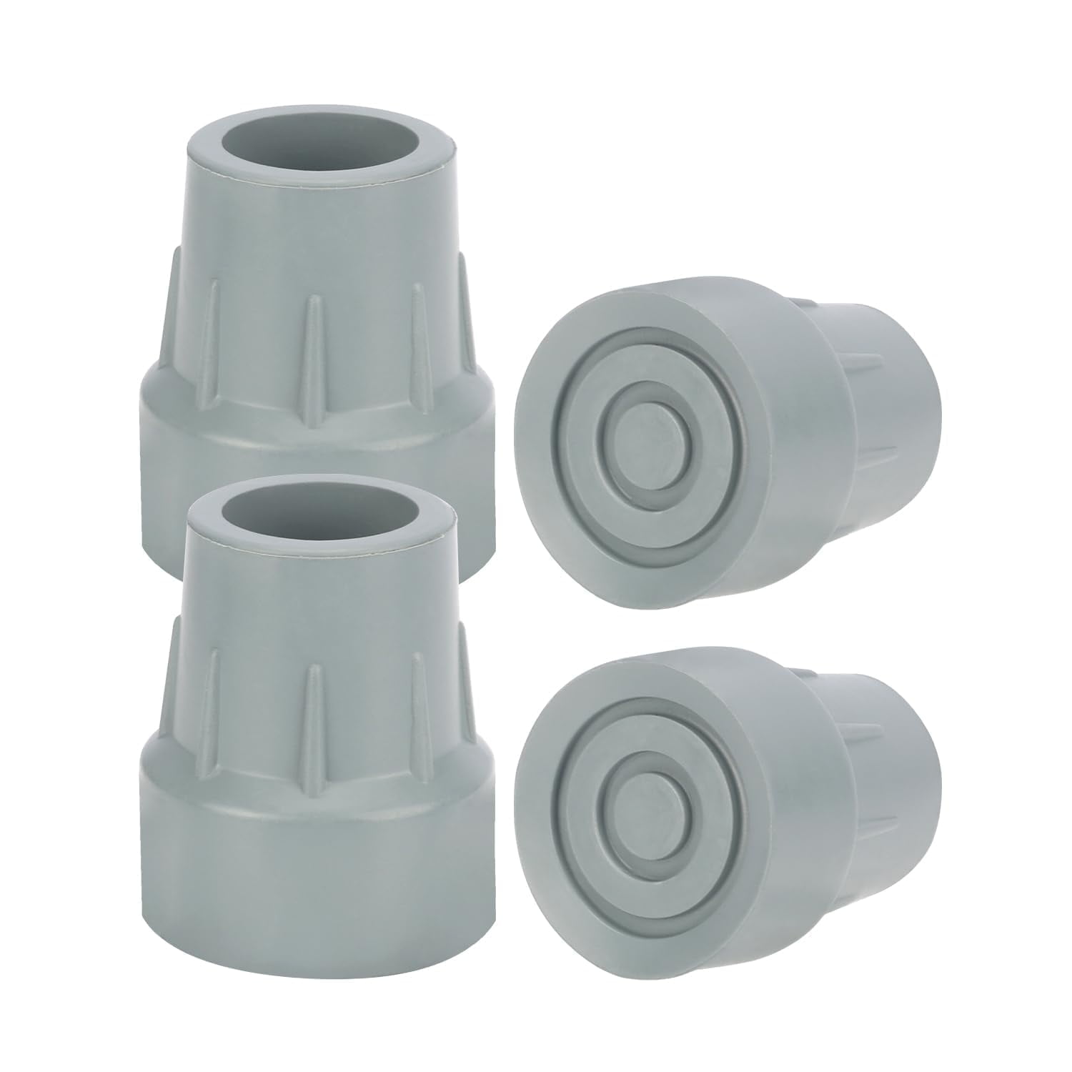 SupreGear Durable Rubber Crutch Tips, 1-Inch, 4-Pack, Gray - Walmart.com