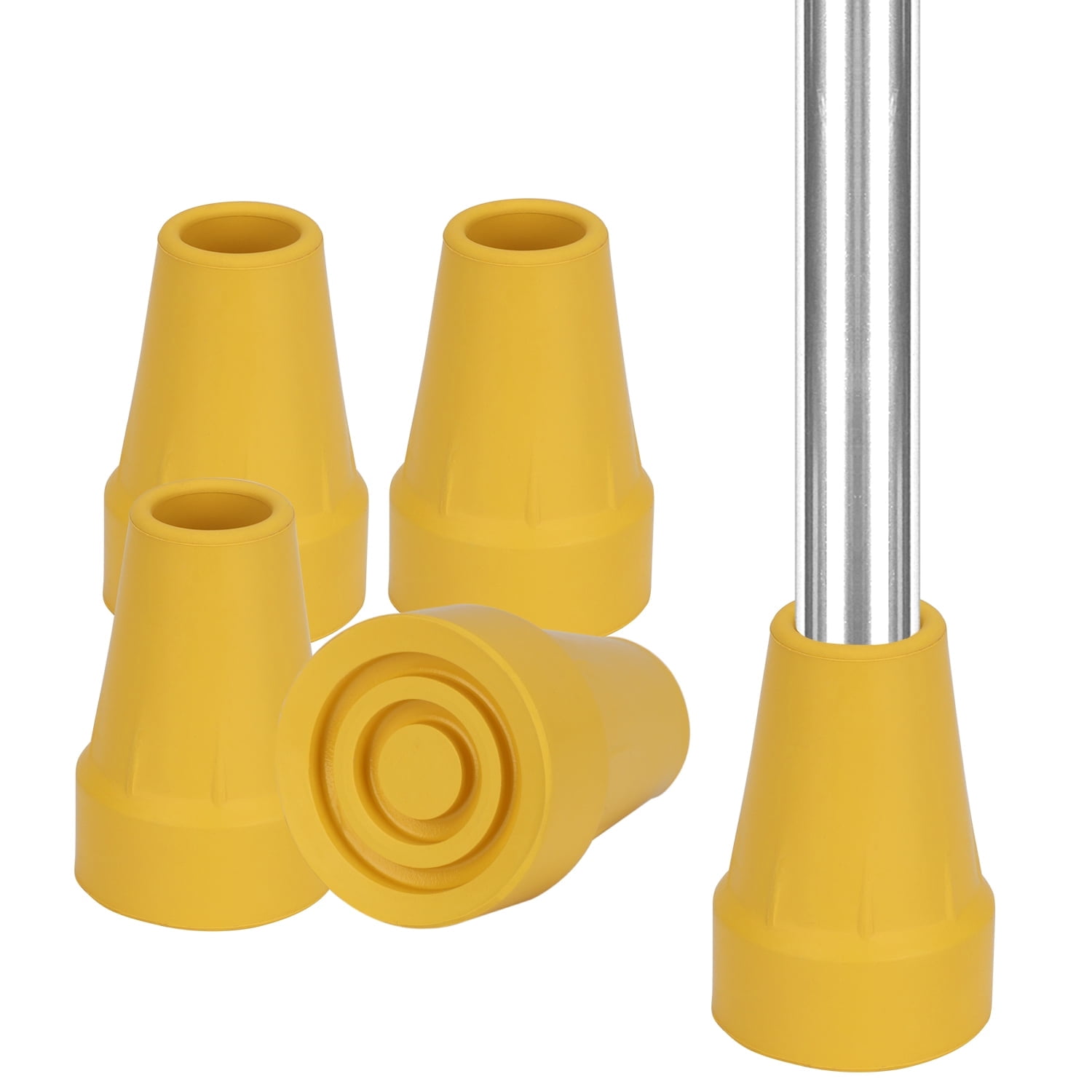 SupreGear Crutch Tips, 4-Pack 7/8-Inch Non-Slip Rubber Caps for Canes ...