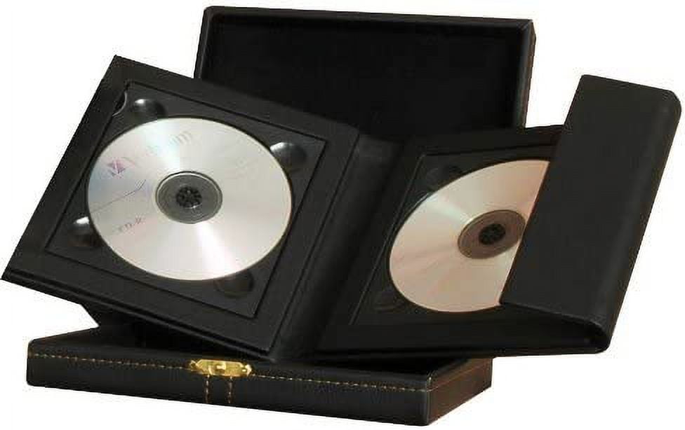 Supreme 2 Disc CD/DVD Folio with Faux Leather Box and Gold Clasp - Pack ...