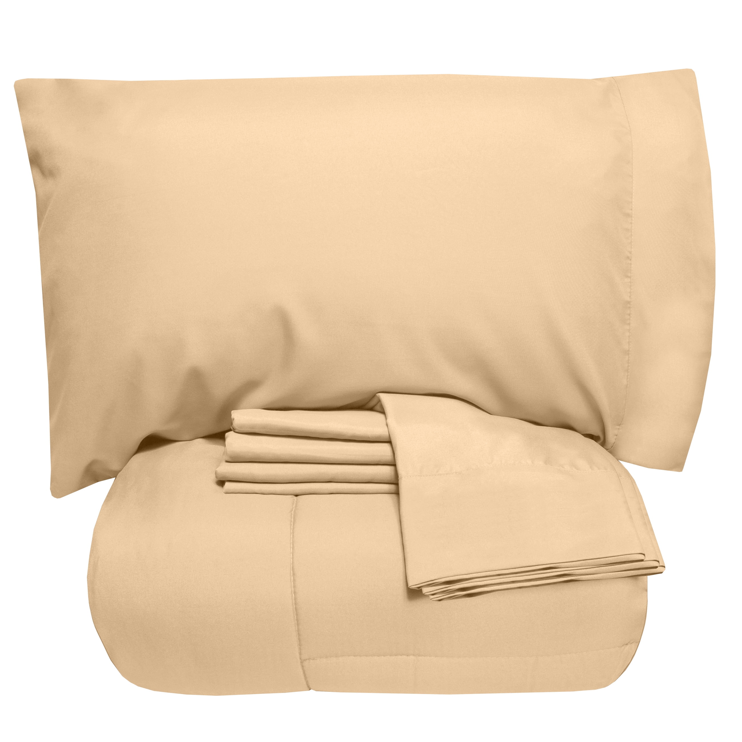Supreme 7 Piece Bed In A Bag Down Alternative Comforter And Sheet Set