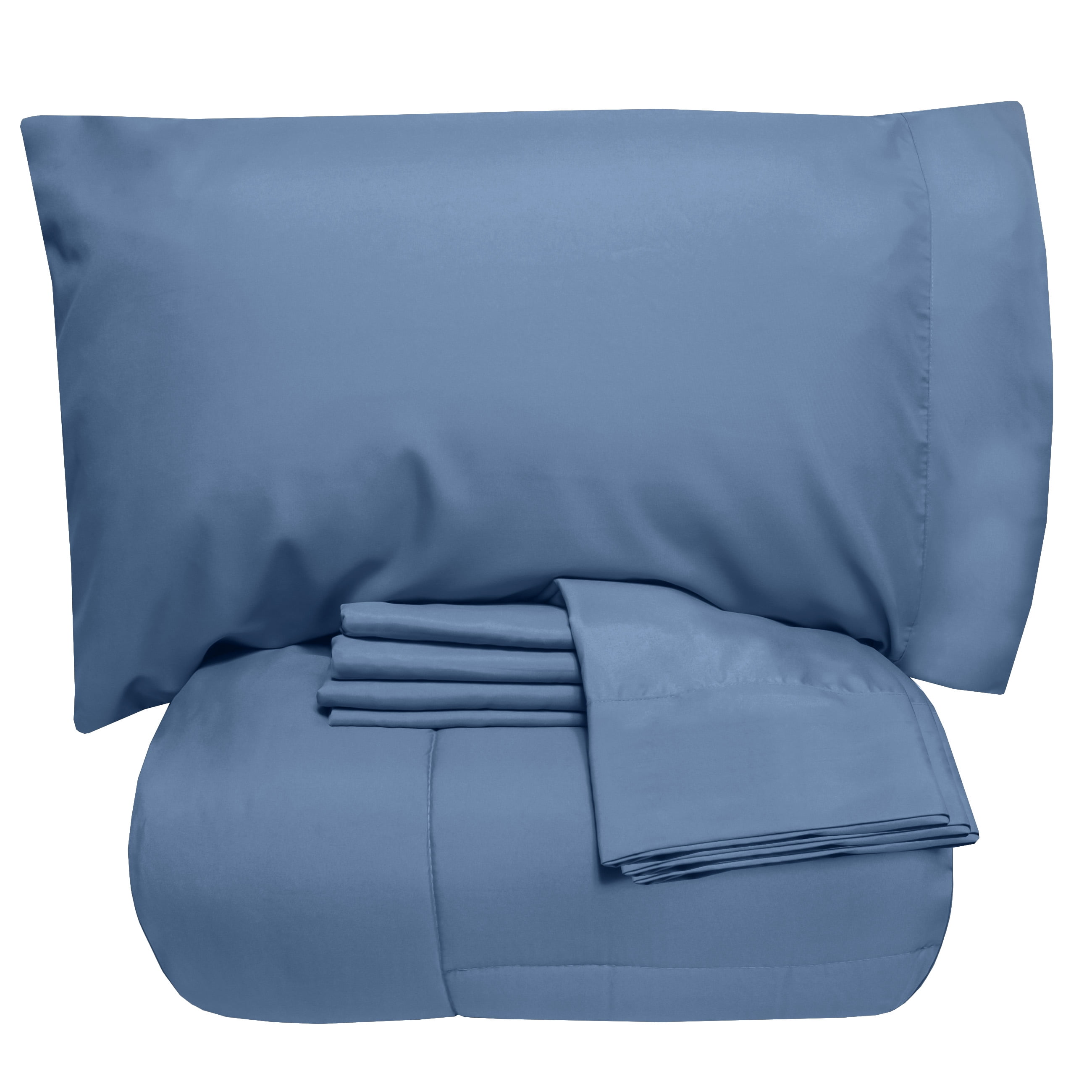 Supreme 7 Piece Bed-In-A-Bag Down Alternative Comforter & Sheet Set ...