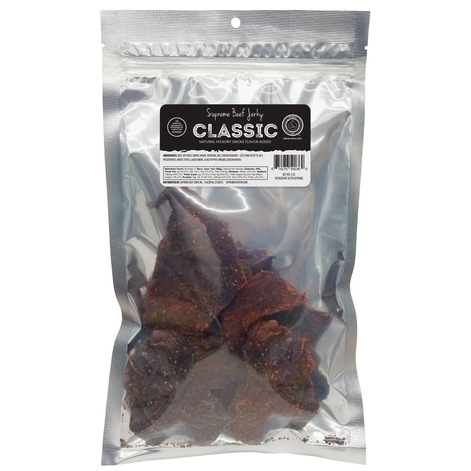 Supreme Beef Jerky, Halal OIF8 Beef Jerky, Zabiha Halal Certified Beef ...