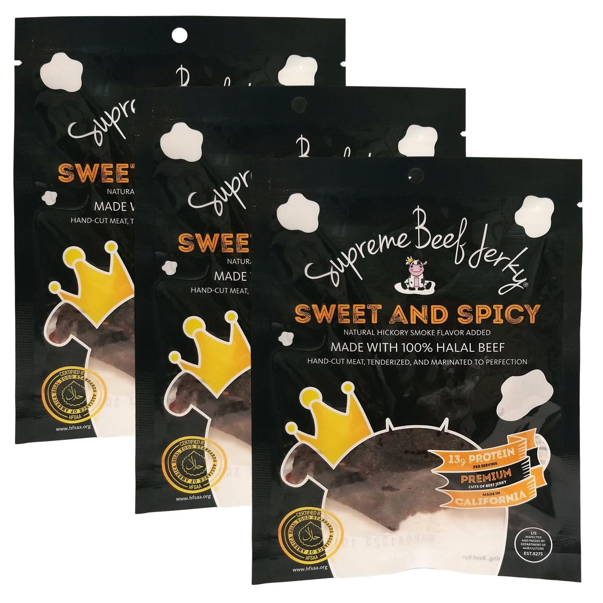 Supreme Beef Jerky, Halal SAF21 Beef Jerky, Zabiha Halal Certified Beef ...