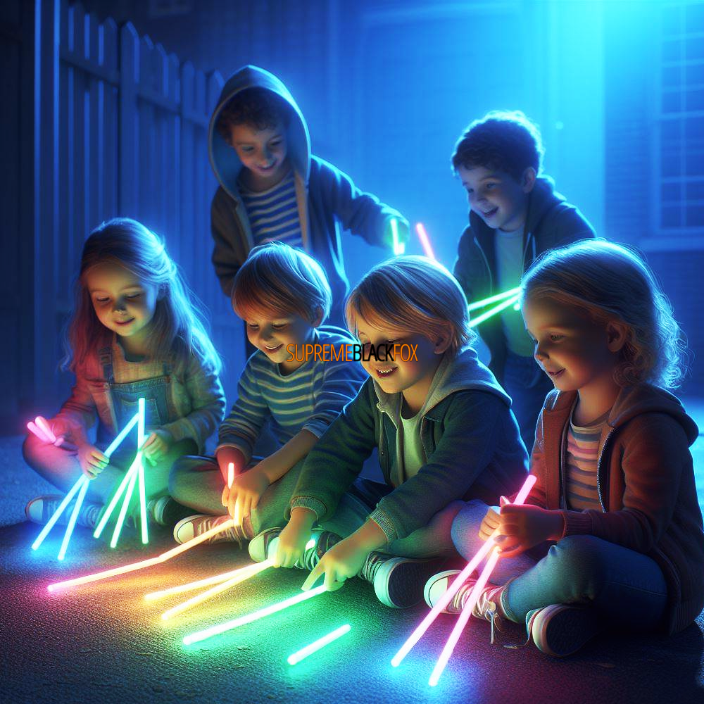 Supreme Black Fox Glow Sticks, 8" Long, Multi-Color, Premium Party ...