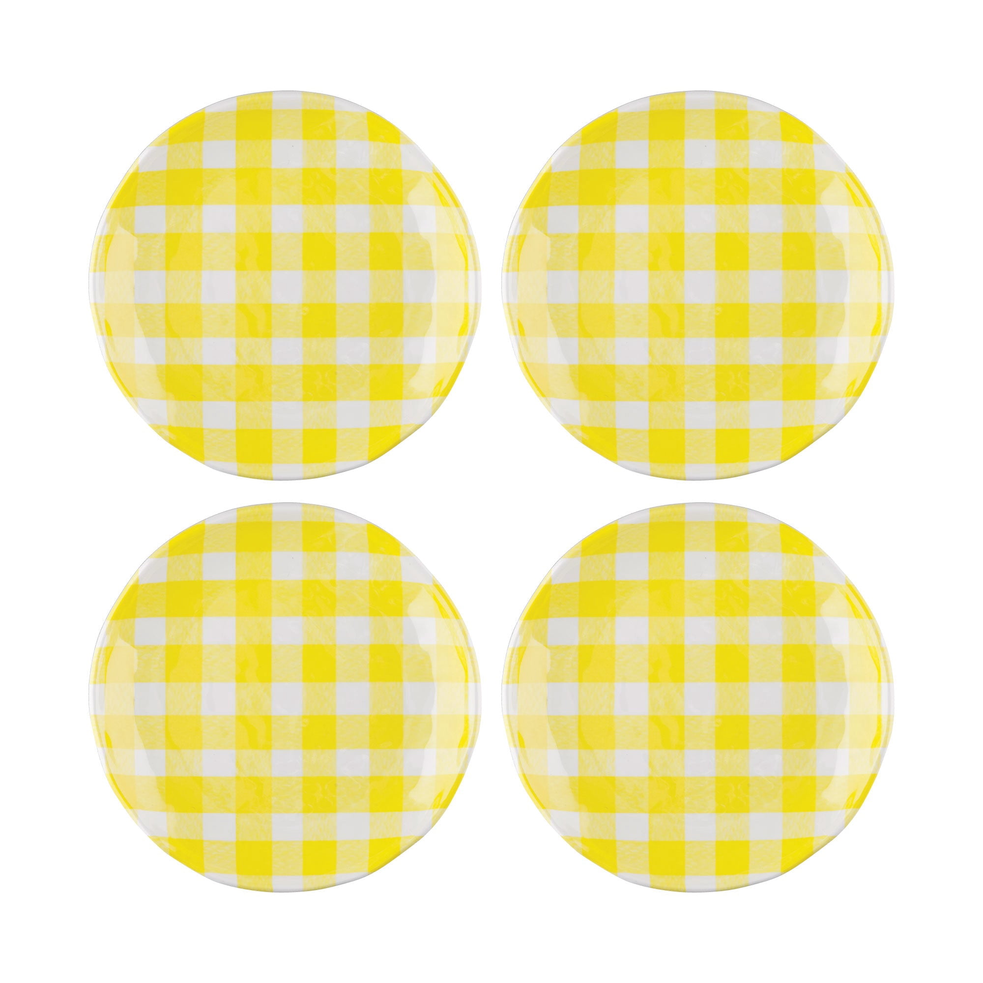 Supreme Housewares Gourmet Art Gingham Melamine Serving Plates Set ...