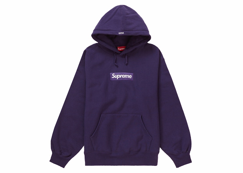 Supreme Men's Box Logo Hooded Sweatshirt (FW23) Dark Purple, from ...