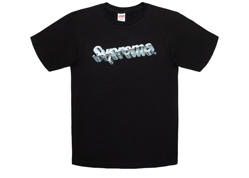 Supreme Men's Chrome Logo Tee Black, from StockX - Walmart.com