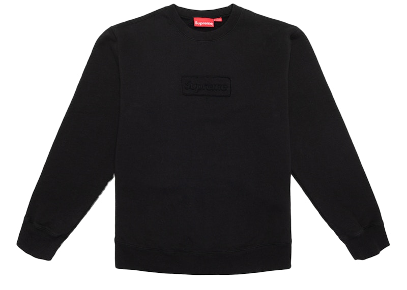 Supreme Men's Cutout Logo Crewneck Black, from StockX - Walmart.com