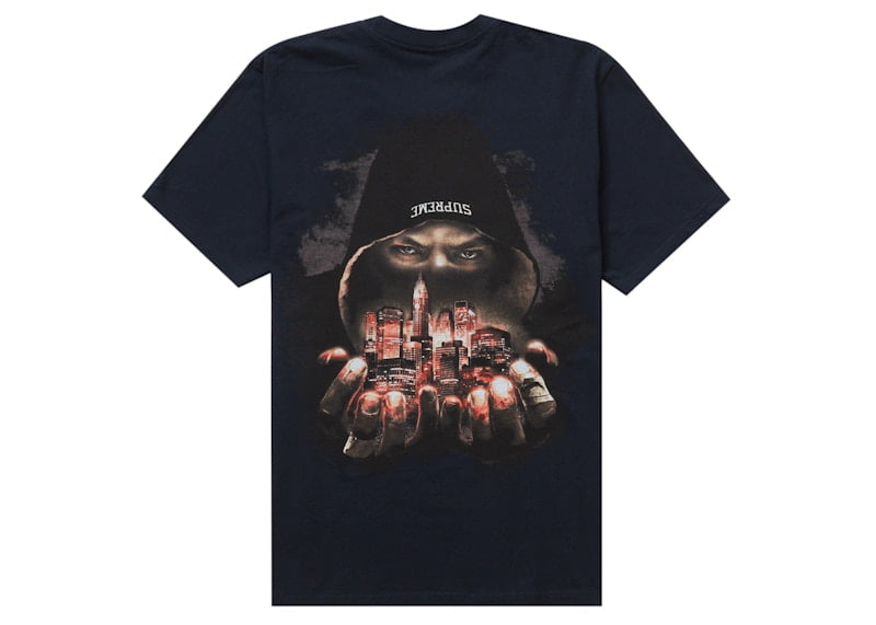 Supreme Men's Fighter Tee Navy, from StockX - Walmart.com